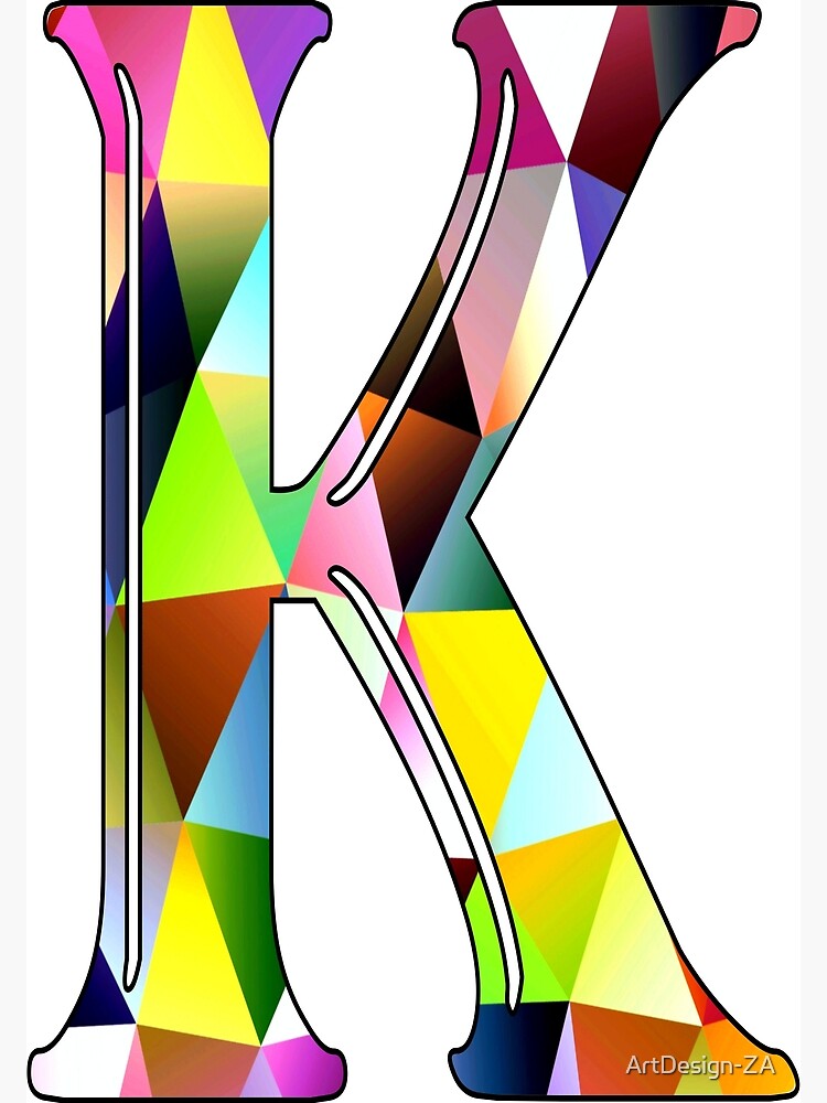 "The letter K... Colorful Alphabet" Poster for Sale by T-ArtDesign ...