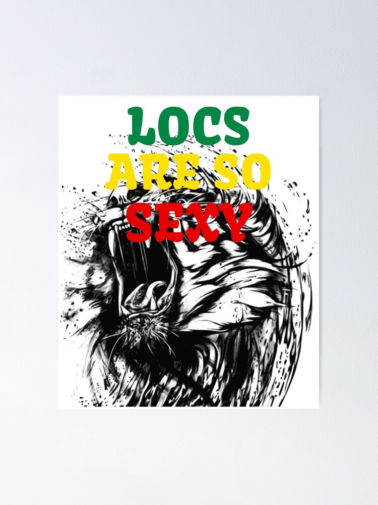 Póster «Locs son colores rasta atractivos con león» de ShyneR | Redbubble