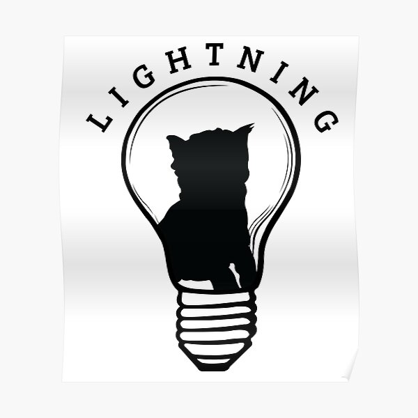 Póster «gato relámpago-relámpago gato» de StudioJanith77 | Redbubble