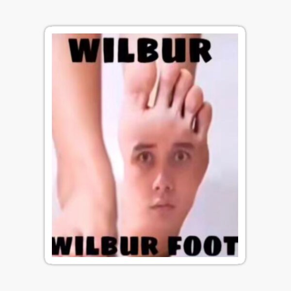 "Wilbur foot" Sticker by Zastizy | Redbubble