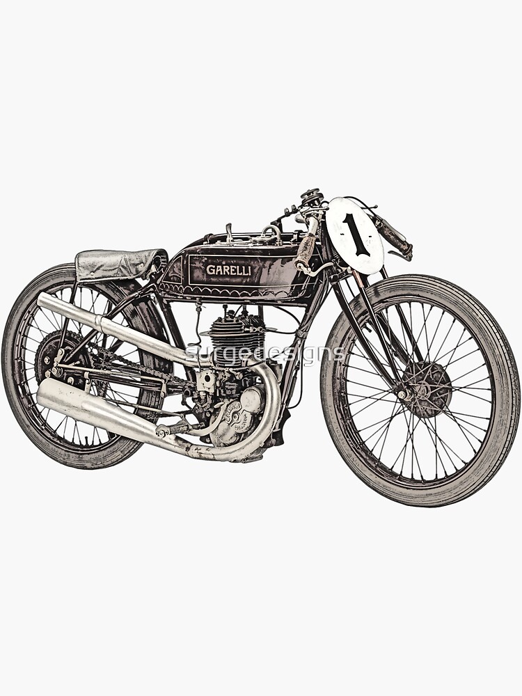 "1926 Garelli motorcycle " Sticker for Sale by surgedesigns | Redbubble