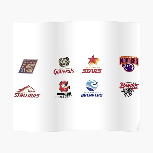 "Usfl Pack" Poster for Sale by BeachHouseArt | Redbubble