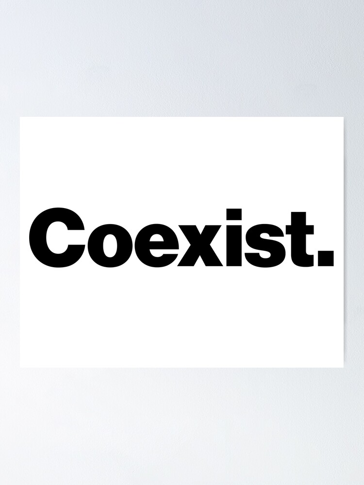 "Coexist" Poster for Sale by Press82 | Redbubble