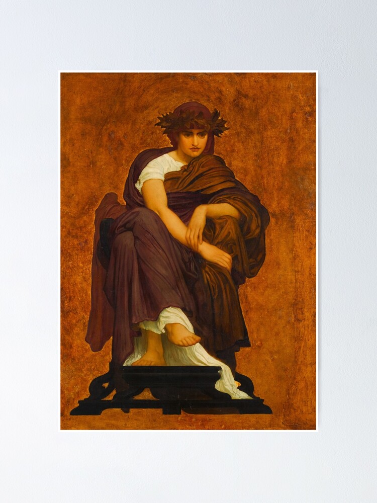 "Mnemosyne, Mother of the Muses | Frederic Leighton | 1895 Pre ...