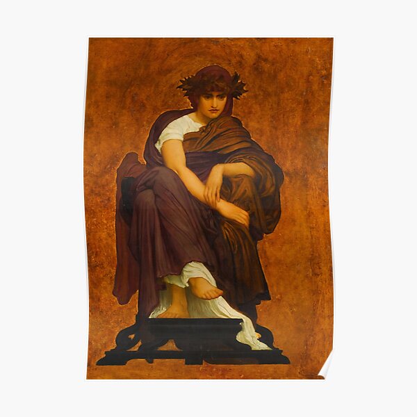 "Mnemosyne, Mother of the Muses | Frederic Leighton | 1895 Pre ...