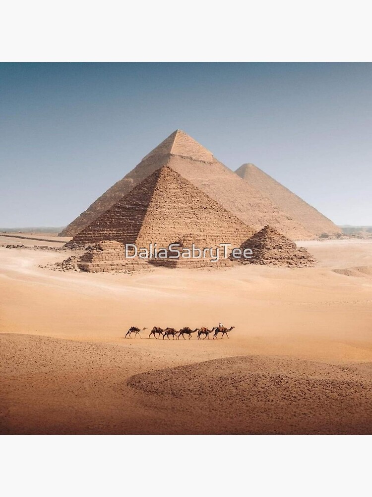 "Great pyramids in Egypt." Poster for Sale by DaliaSabryTee | Redbubble