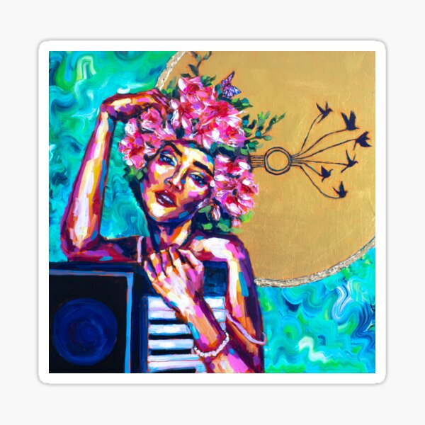 ""Life's Metronome"" Sticker for Sale by Mozzafiatoart | Redbubble