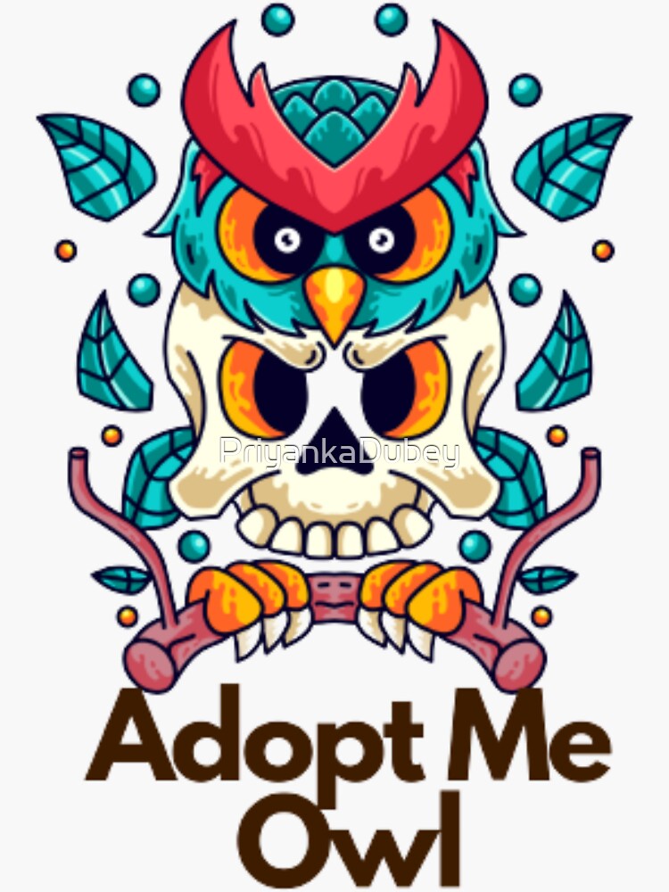 "Adopt Me Owl | Owl With Skull Images | Innovative Art Design For ...