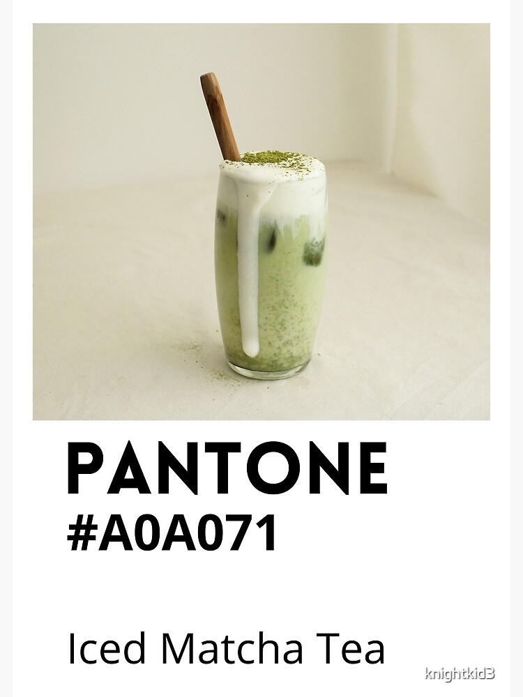 "Pantone Iced Matcha" Poster for Sale by knightkid3 | Redbubble