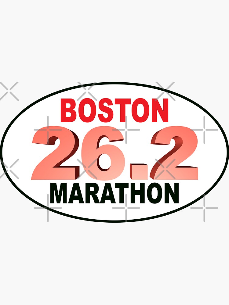 "BOSTON Marathon" Sticker for Sale by stevegraphix | Redbubble