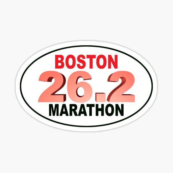 "BOSTON Marathon" Sticker for Sale by stevegraphix | Redbubble