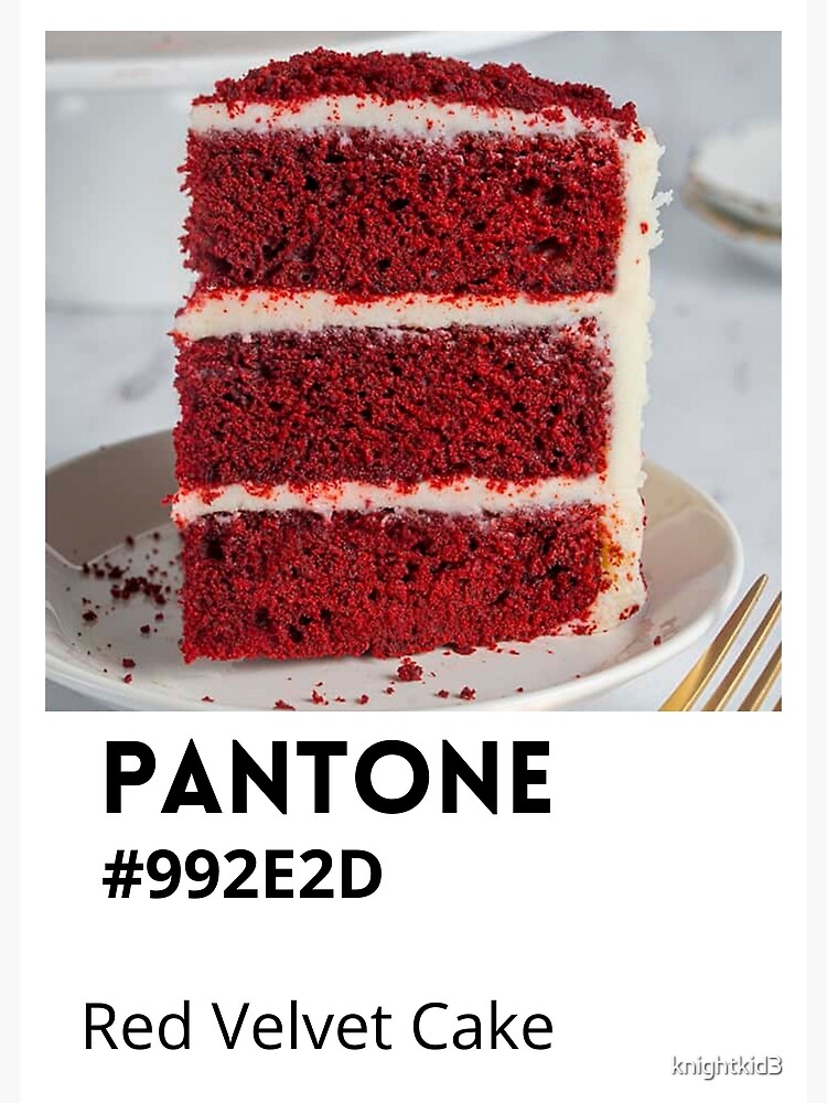 "Pantone Red Velvet Cake" Poster for Sale by knightkid3 | Redbubble