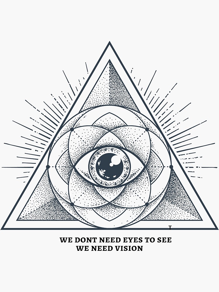 "the eye that see everything the vision secret society" Sticker by ...