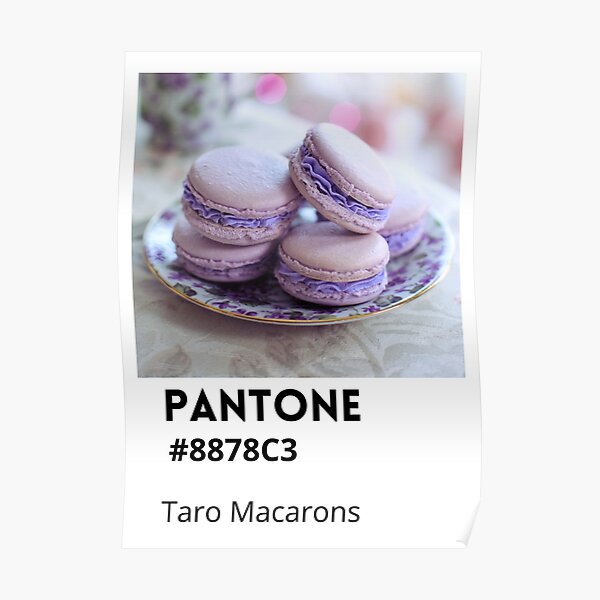 "Pantone Taro Macarons" Poster for Sale by knightkid3 | Redbubble