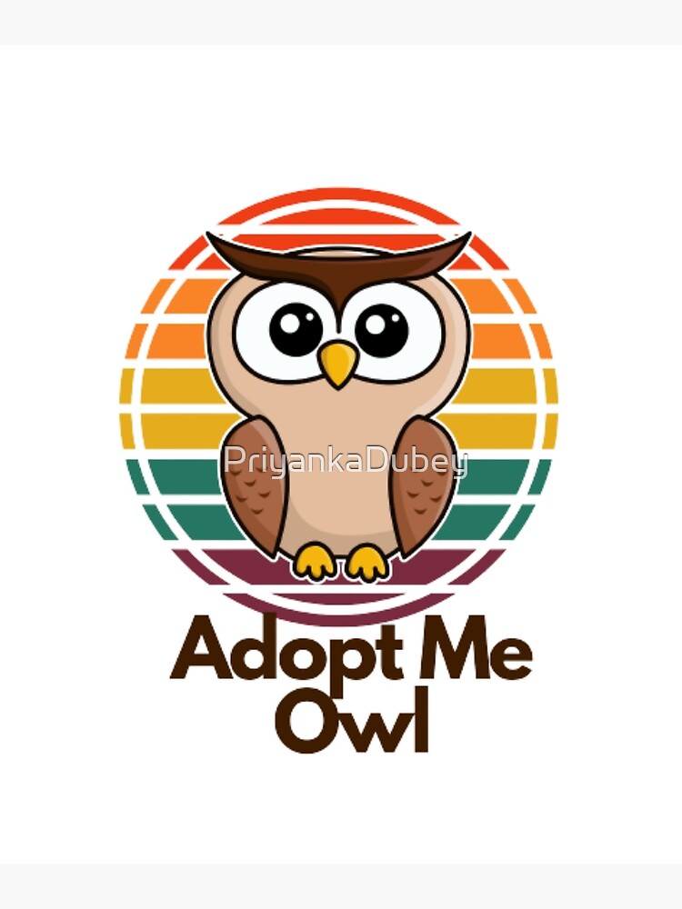 "Adopt Me Owl | Modern Owl Design Styles | Cool Owl Bird Art For Birds ...