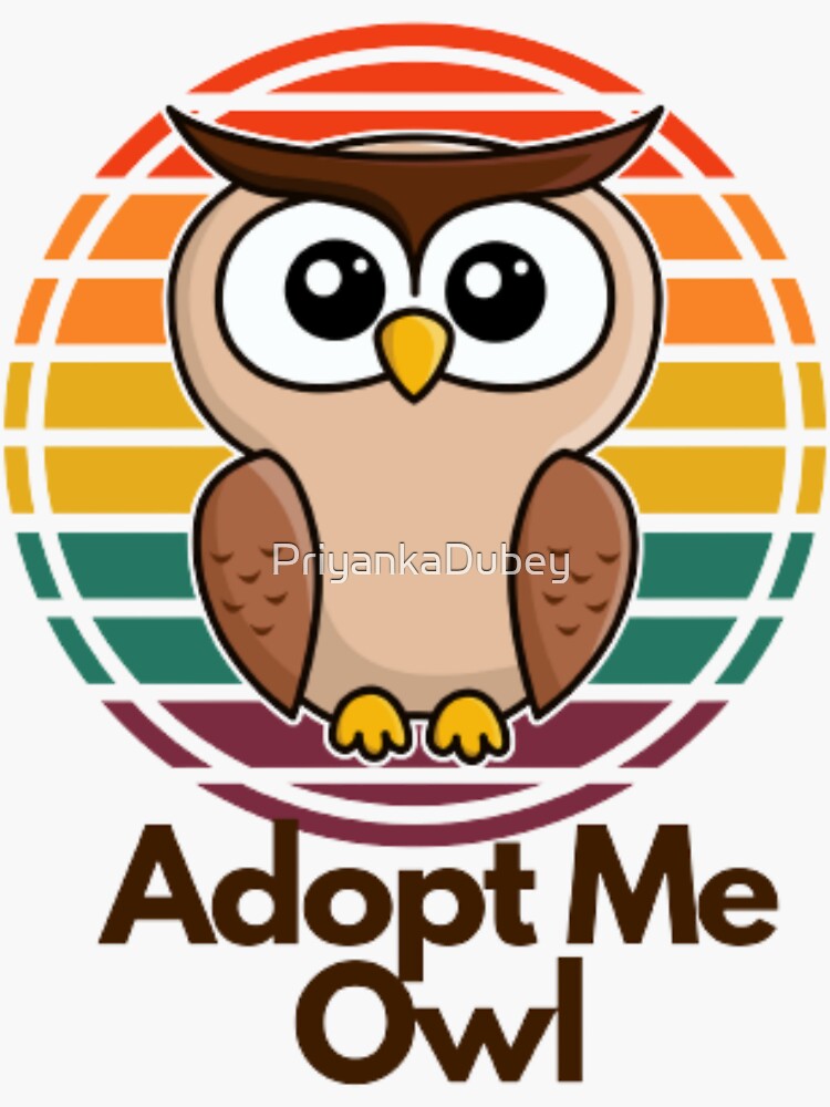 "Adopt Me Owl | Modern Owl Design Styles | Cool Owl Bird Art For Birds ...