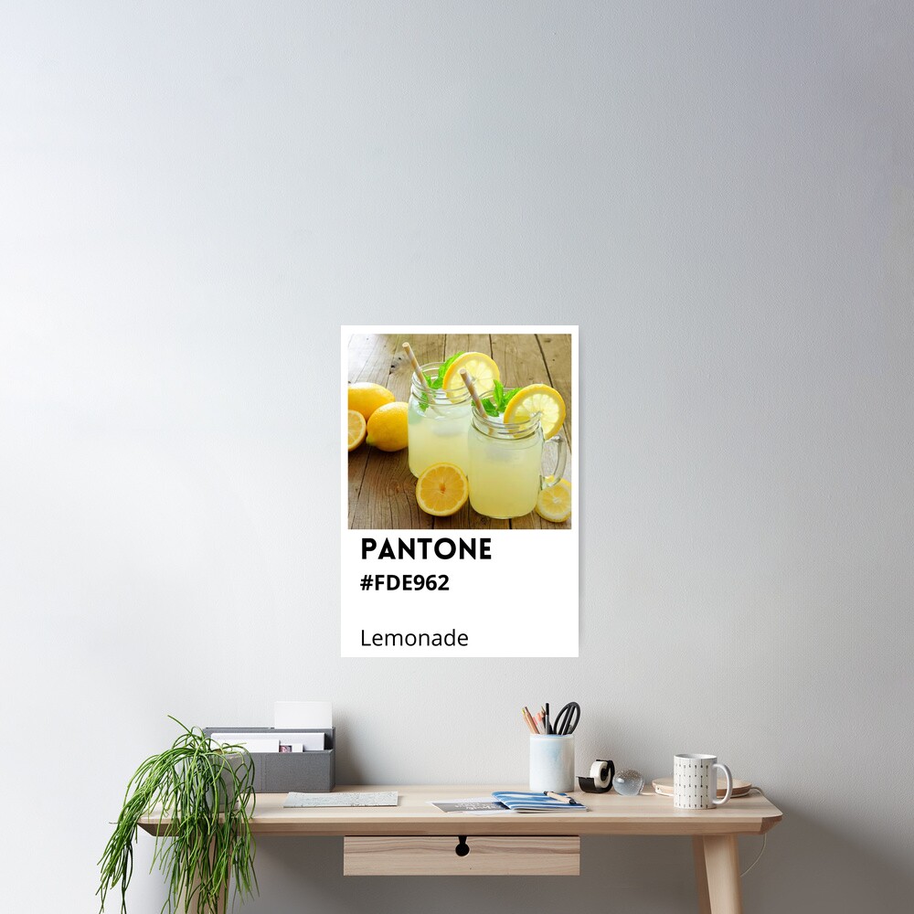 "Pantone Lemonade" Poster for Sale by knightkid3 | Redbubble