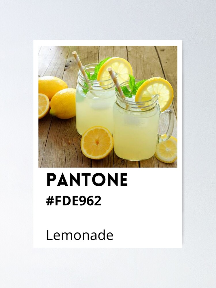 "Pantone Lemonade" Poster for Sale by knightkid3 | Redbubble