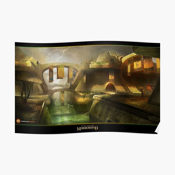 "Elder Scrolls Morrowind Temples" Poster for Sale by Fallout76ers ...