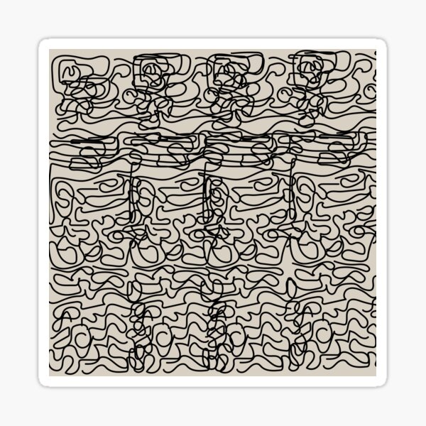 "Line art" Sticker for Sale by Freygeistdesign | Redbubble