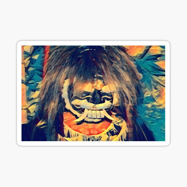 "Mask Cartoon" Sticker for Sale by Cyrworks | Redbubble