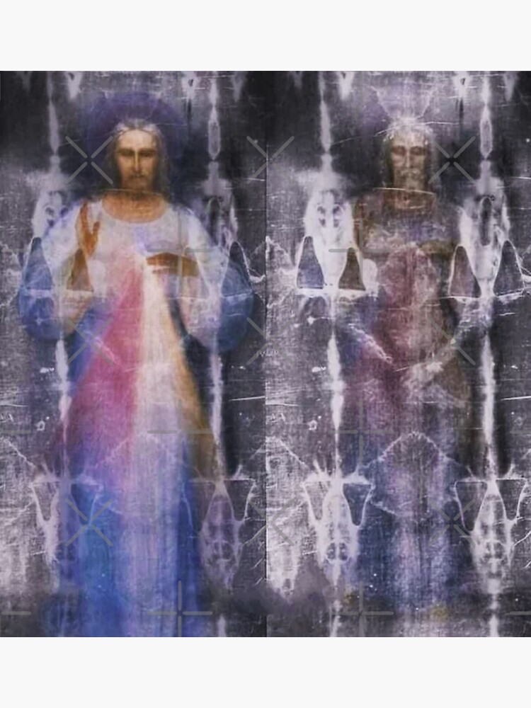 "Shroud of Turin Jesus Christ face Divine Mercy" Photographic Print for ...