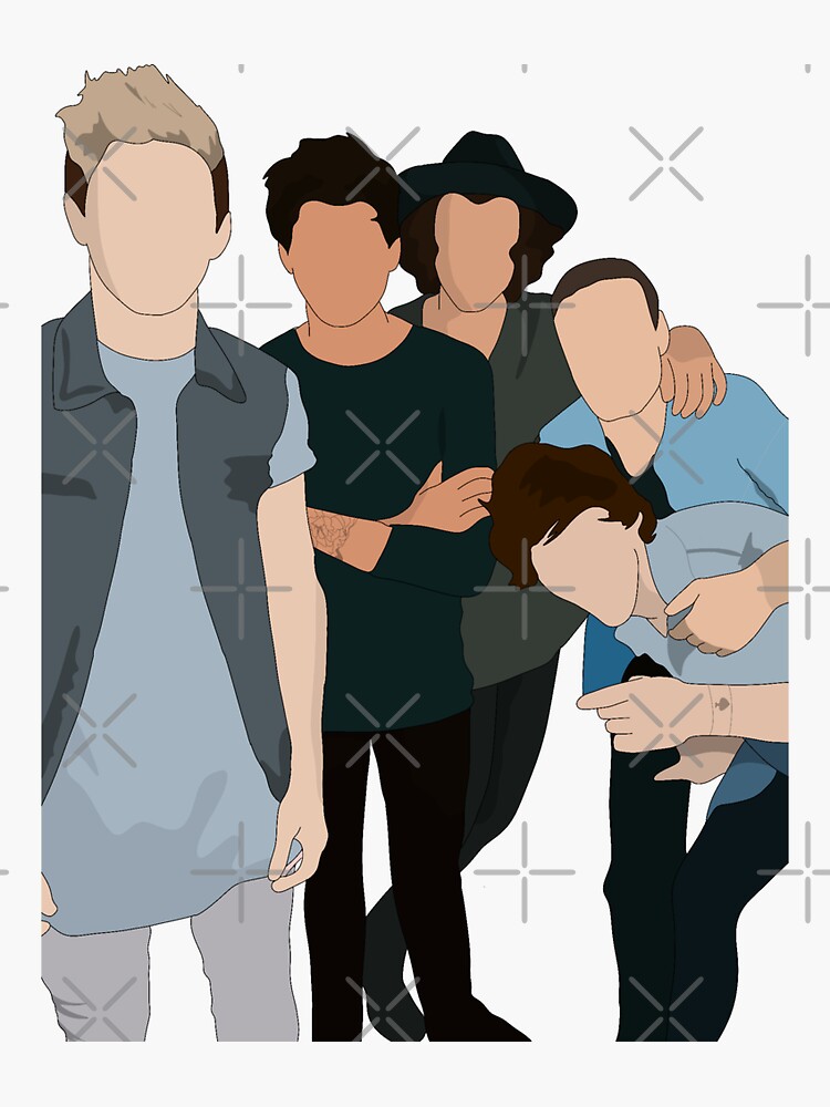 "one direction " Sticker by alishavictoriax | Redbubble