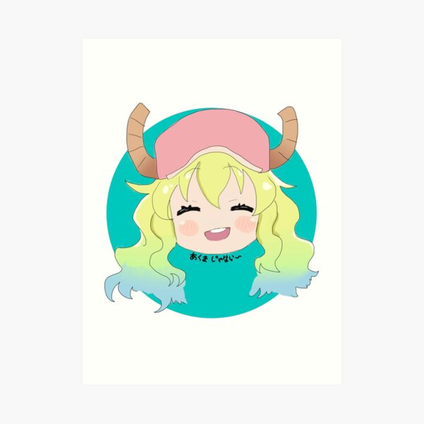 "Lucoa Sticker from Kobayashi's Maid Dragon" Art Print by ...