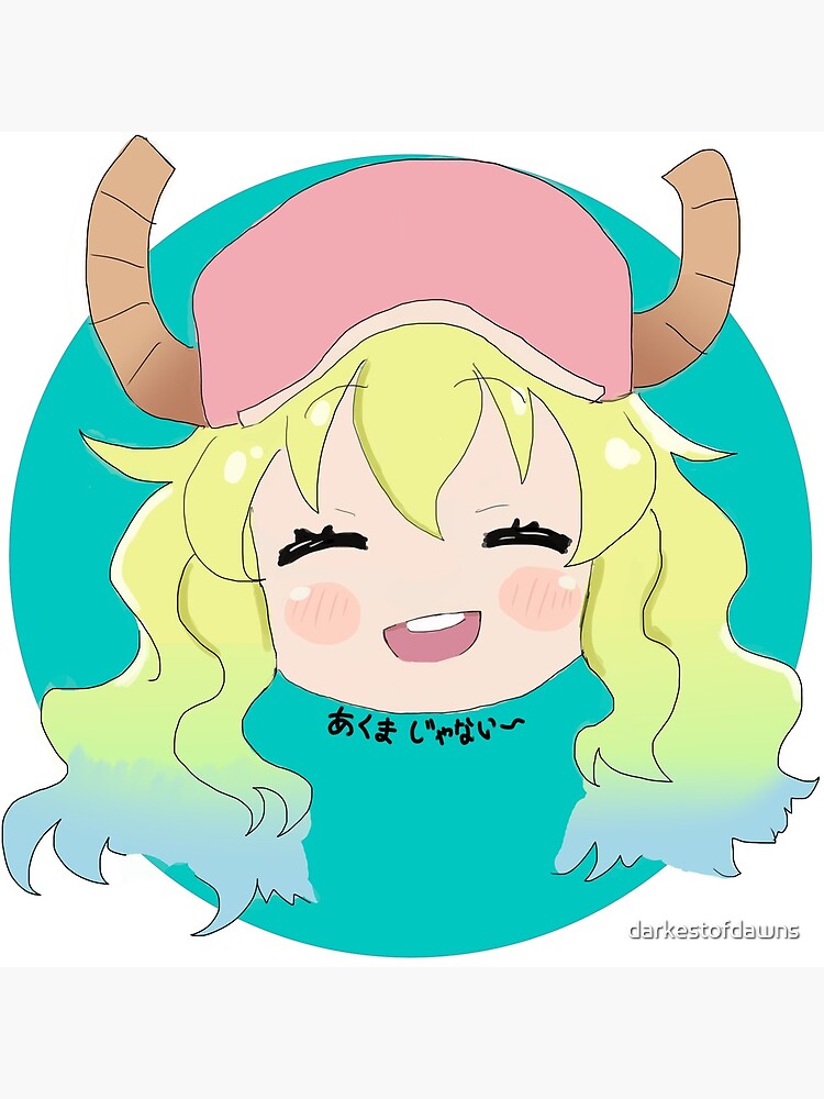"Lucoa Sticker from Kobayashi's Maid Dragon" Art Print by ...