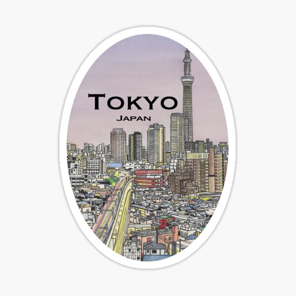 "Tokyo, Japan" Sticker by skye-studio | Redbubble