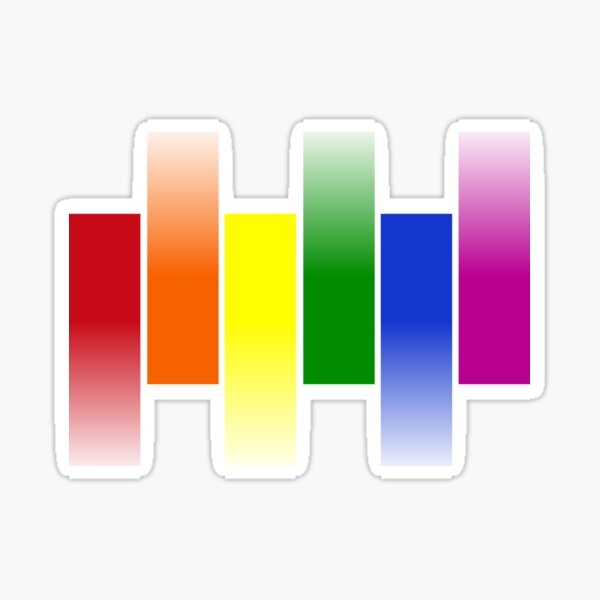 "Pride Flag (Fading)" Sticker by ButlerSammy | Redbubble