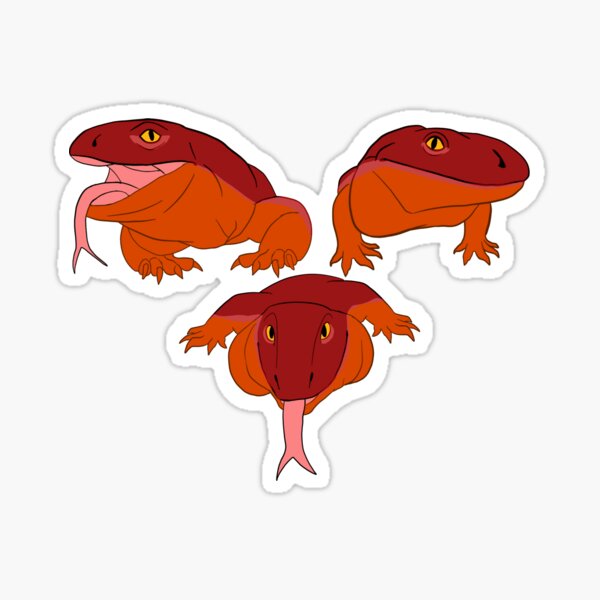 "Red Tri-tegu" Sticker by ComfyCreations | Redbubble