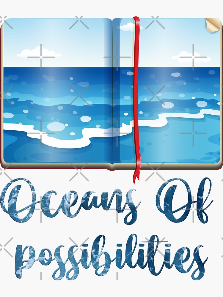 "Funny Oceans of Possibilities Sea Animal Summer Reading 2022" Sticker ...