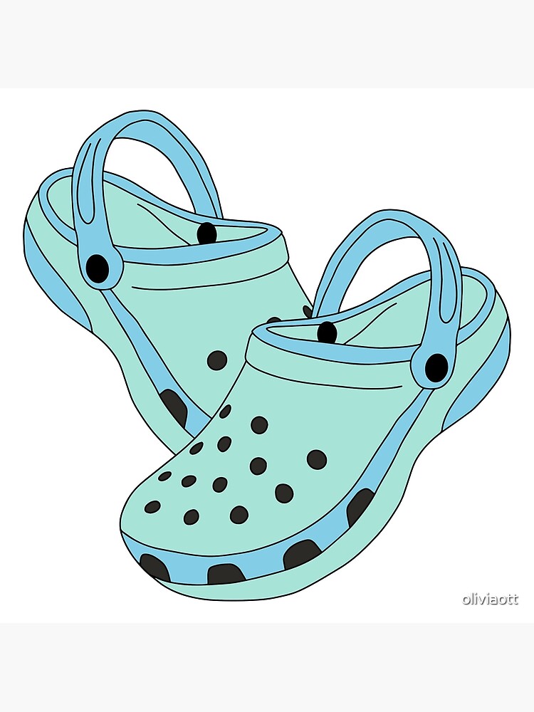 "crocs" Poster for Sale by oliviaott | Redbubble