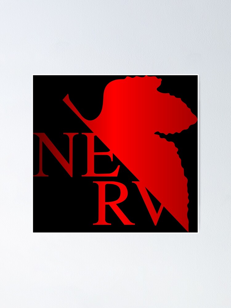 Póster «Neón rojo Génesis Evangelion NERV» de JamesCove | Redbubble