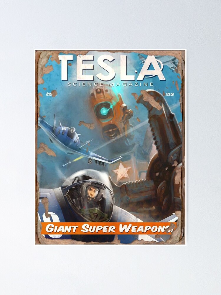 Póster «Revista Tesla Science: Súper armas gigantes - Fallout 4» de ...