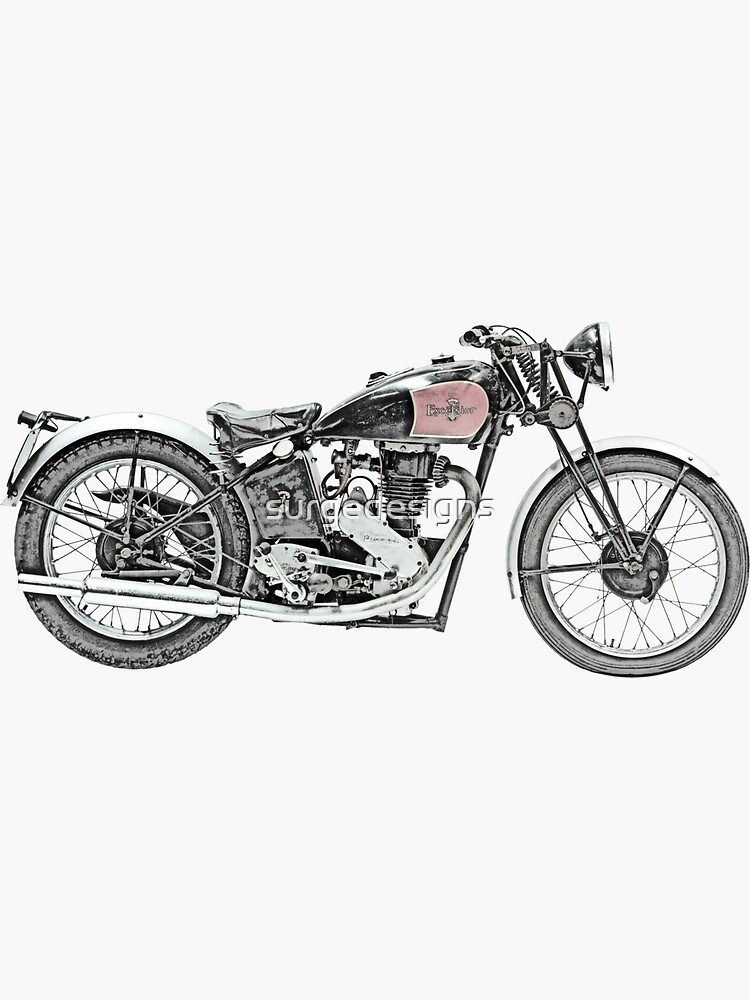 "1938 EXCELSIOR WARRIOR Motorcycle" Sticker for Sale by surgedesigns ...