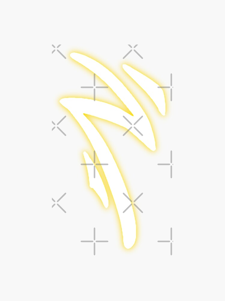 "Lightning Great Rune" Sticker for Sale by AuroraComic | Redbubble