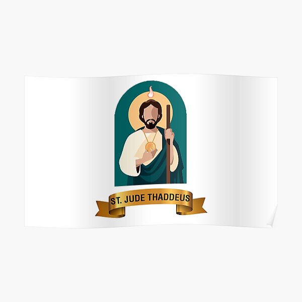 "Saint Jude Thaddeus" Poster for Sale by Paradisemundo | Redbubble