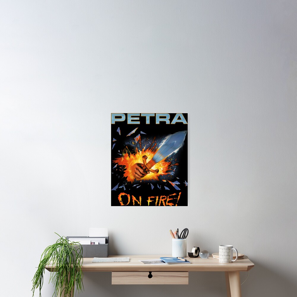 "Petra - On Fire!" Poster for Sale by CoryO | Redbubble