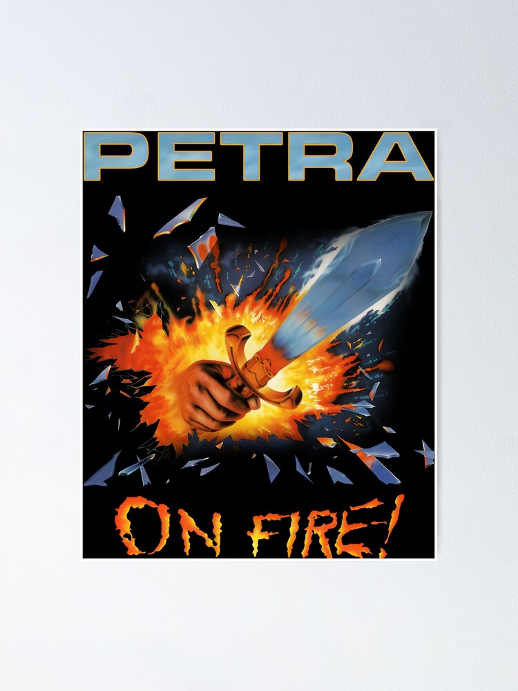 "Petra - On Fire!" Poster for Sale by CoryO | Redbubble