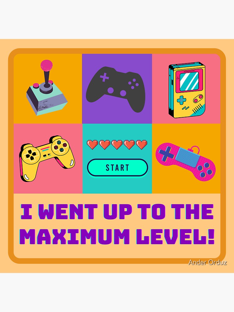 "Maximum level" Sticker by FarroOrduz | Redbubble