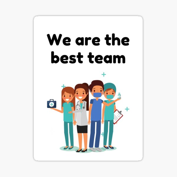 "best team" Sticker by tinacollection | Redbubble