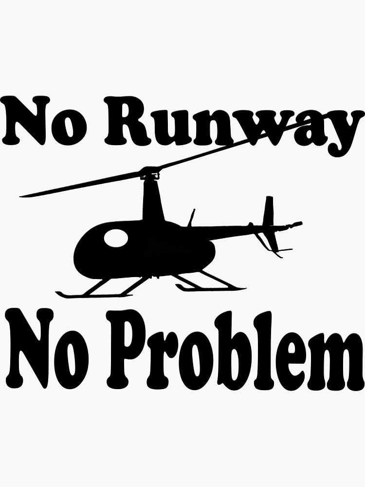 "no runway no problem" Sticker by Poucepouce | Redbubble