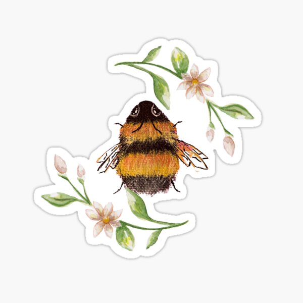 "Plump Pollinator" Sticker for Sale by Lylabean22 | Redbubble
