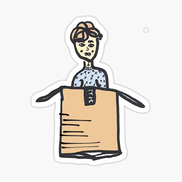 "Box Boy" Sticker for Sale by wadertot | Redbubble