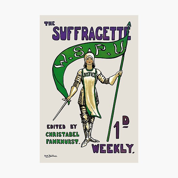 "The Suffragette Warrior Weekly Justice woman knight holding sword and ...