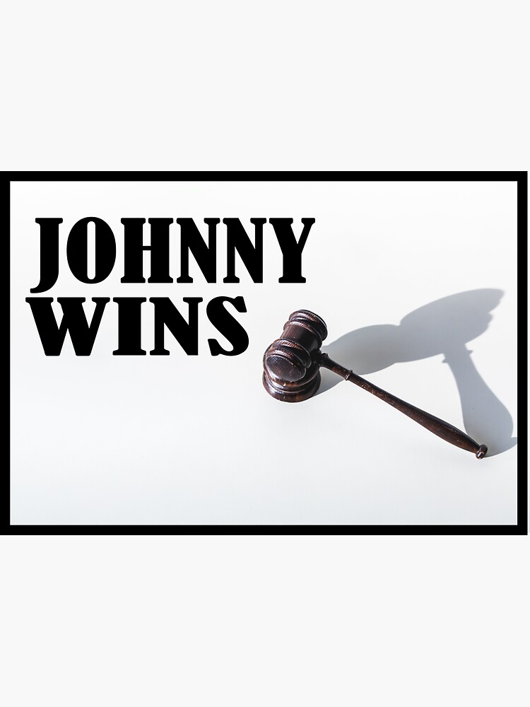 "Johnny Wins" Sticker by 406Custom | Redbubble