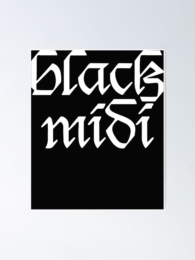 "black midi logo Classic" Poster for Sale by DAVIDBARTL5 | Redbubble