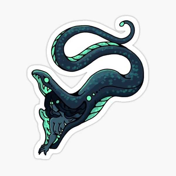 "Gulper Eel Mermaid" Sticker for Sale by Skystreak279 | Redbubble